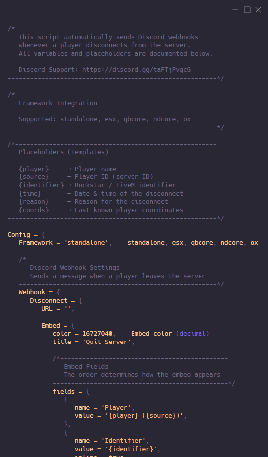 [FREE] Player Disconnect - FiveM Releases - Cfx.re Community