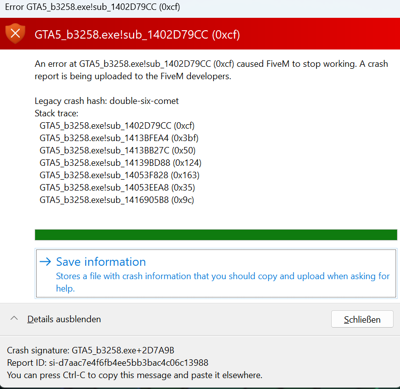 Fivem crash in game venus-bravo-march - FiveM Client Support - Cfx.re ...