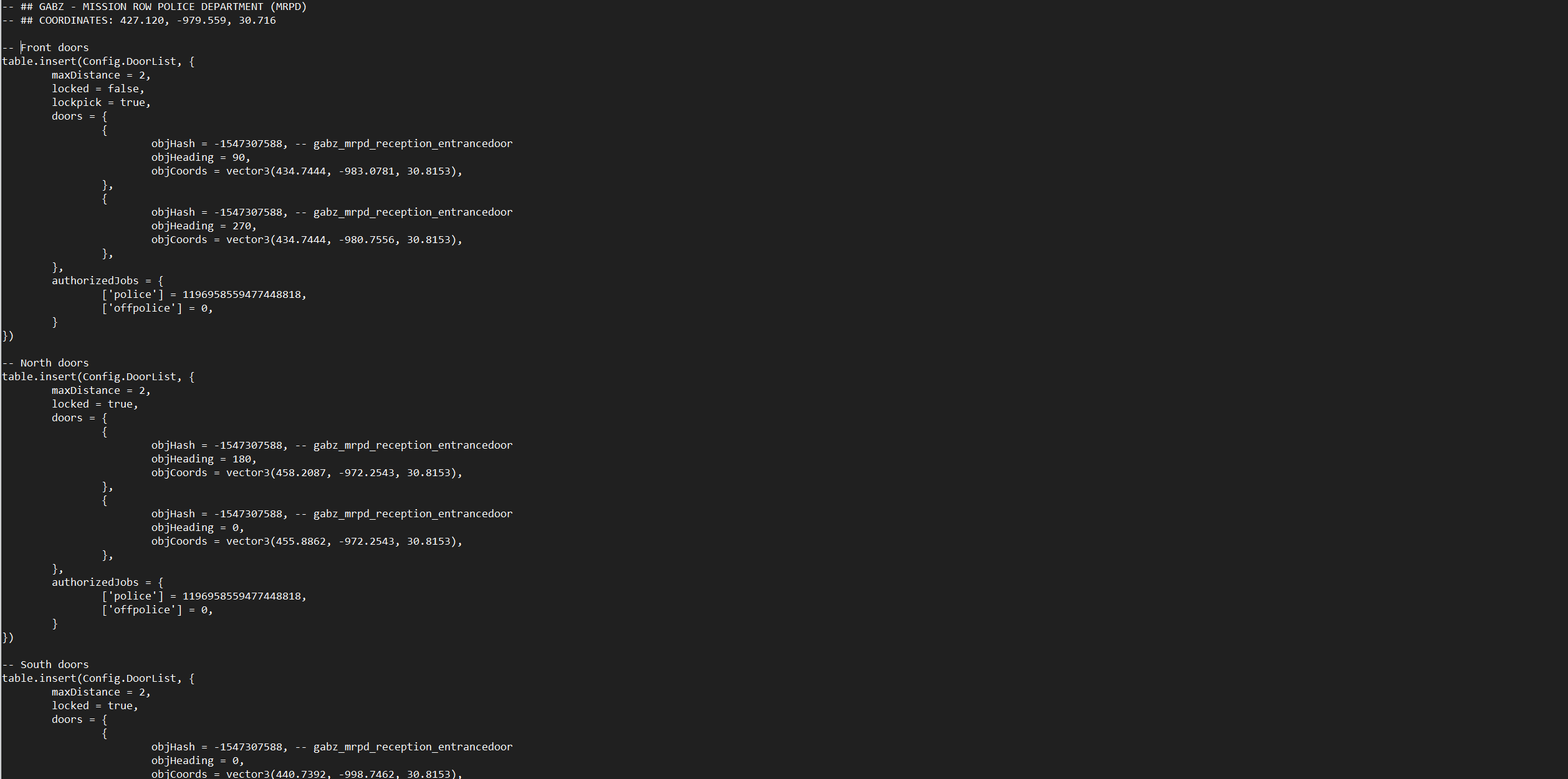 Need Help With Gabz Doorlock and ox-doorlock - Resource Support - Cfx ...