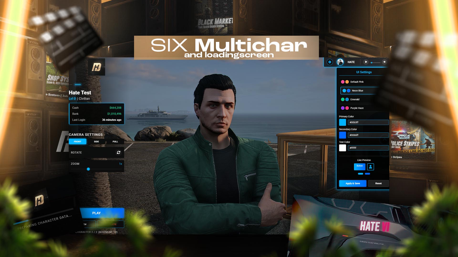 SIX Multicharacter & Loadingscreen - FiveM Releases - Cfx.re Community