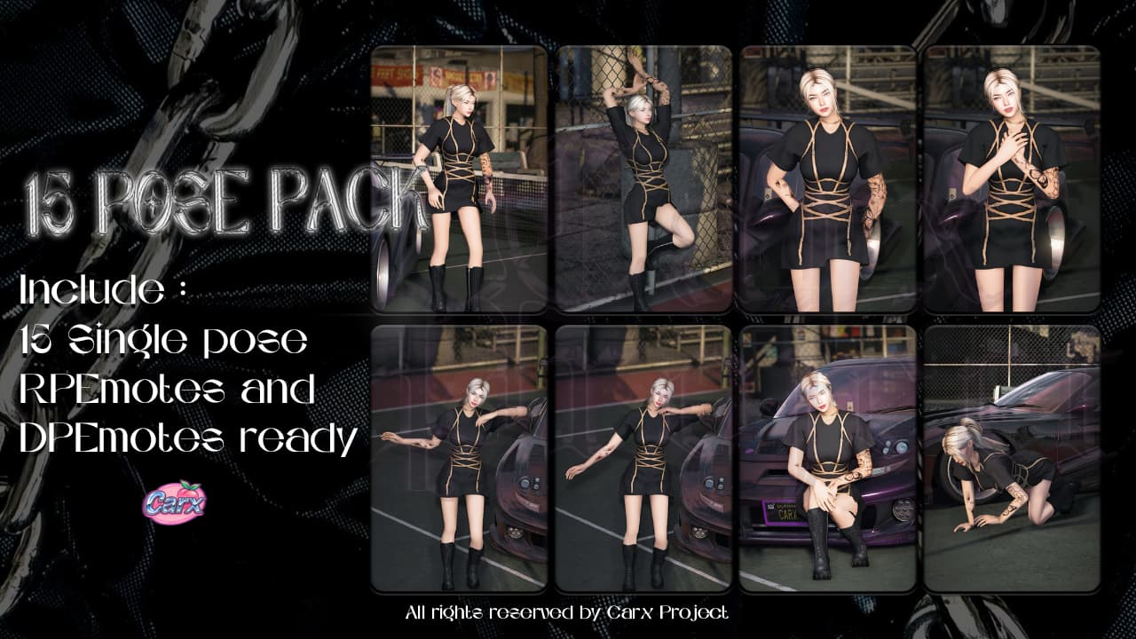 [PAID] 15 Pose Pack - Cute & Sexy Style | [FiveM Ready | RPEmotes ...