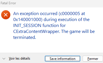 Constant crash - Early-exit trap / adhesive.dll!CreateComponent (code c0000005) - FiveM Client ...