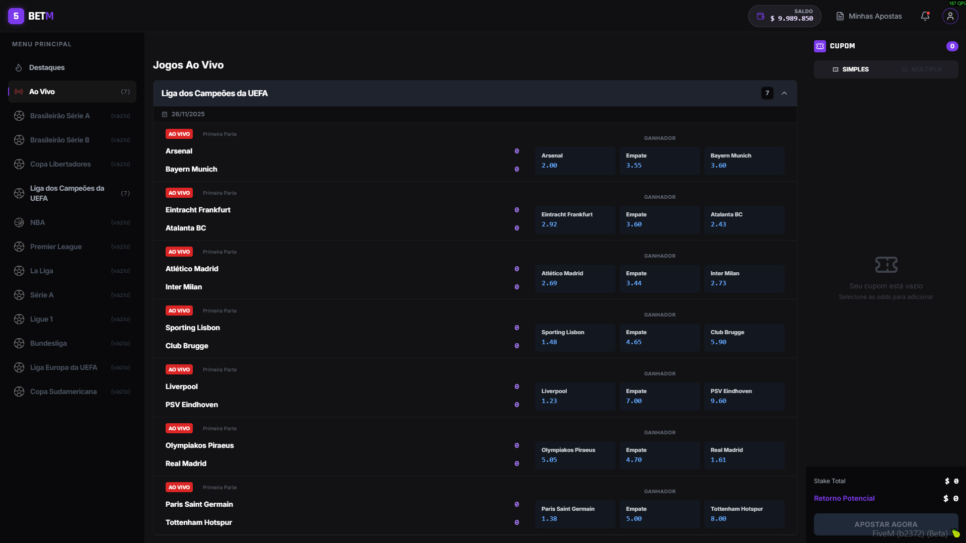 BetM – The Ultimate Sports Betting System for FiveM - FiveM Releases ...