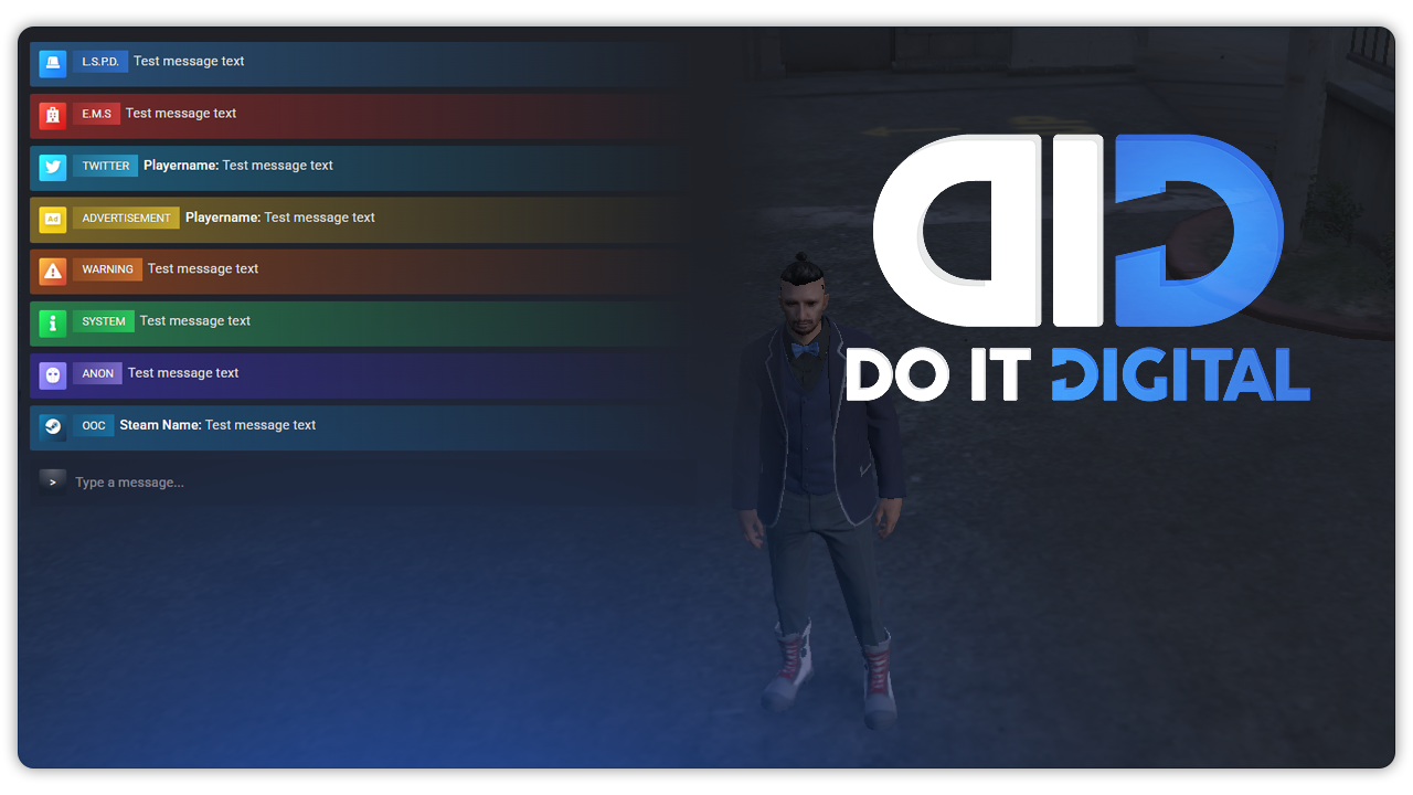 Advanced Chat System | 9 Themes | Live Editor | RP Ready [ESX/QBcore ...