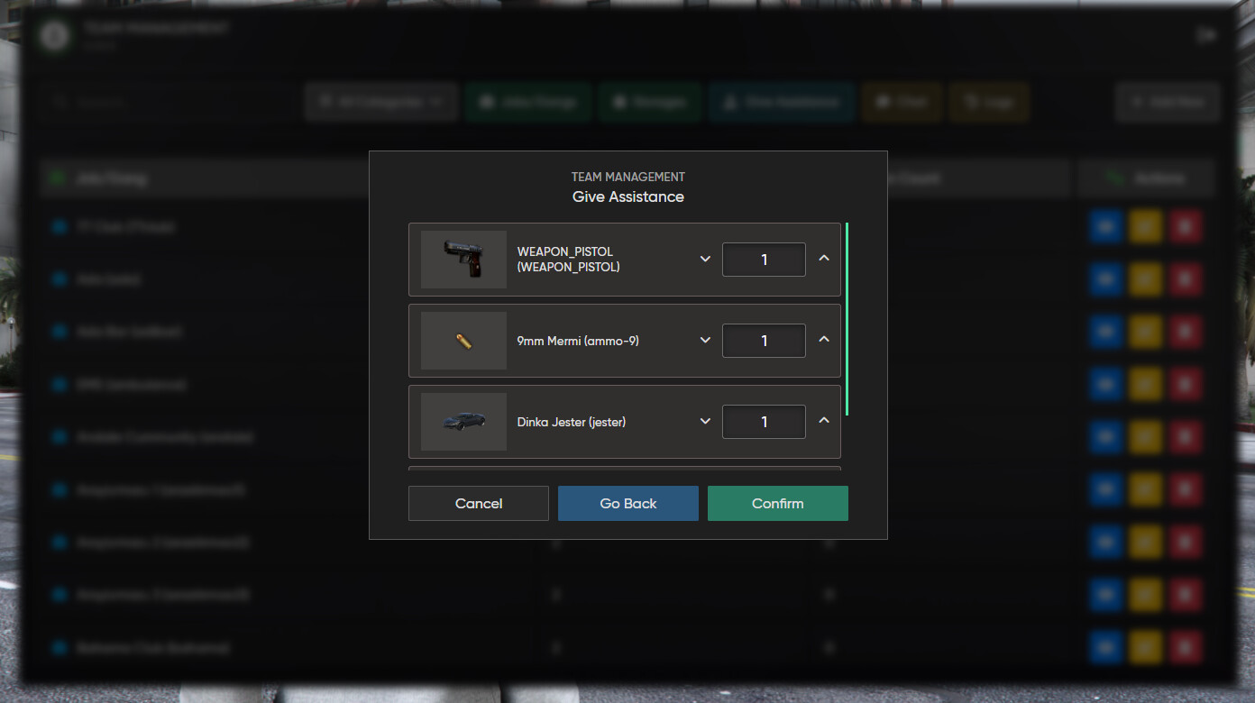 Fivem Team Management - Advanced Job/Gang/Stash Management | Easy Team ...