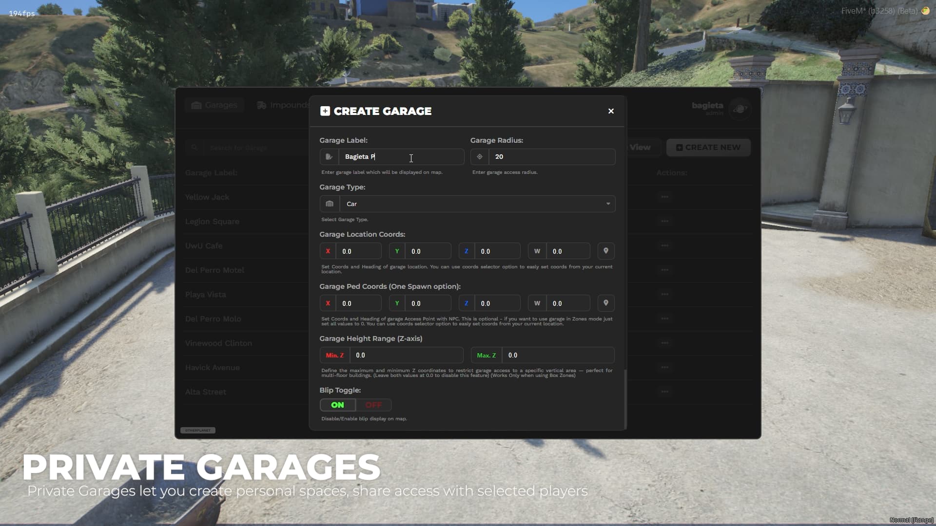 OP GARAGES V2.5 - Most advanced garage script - FiveM Releases - Cfx.re ...