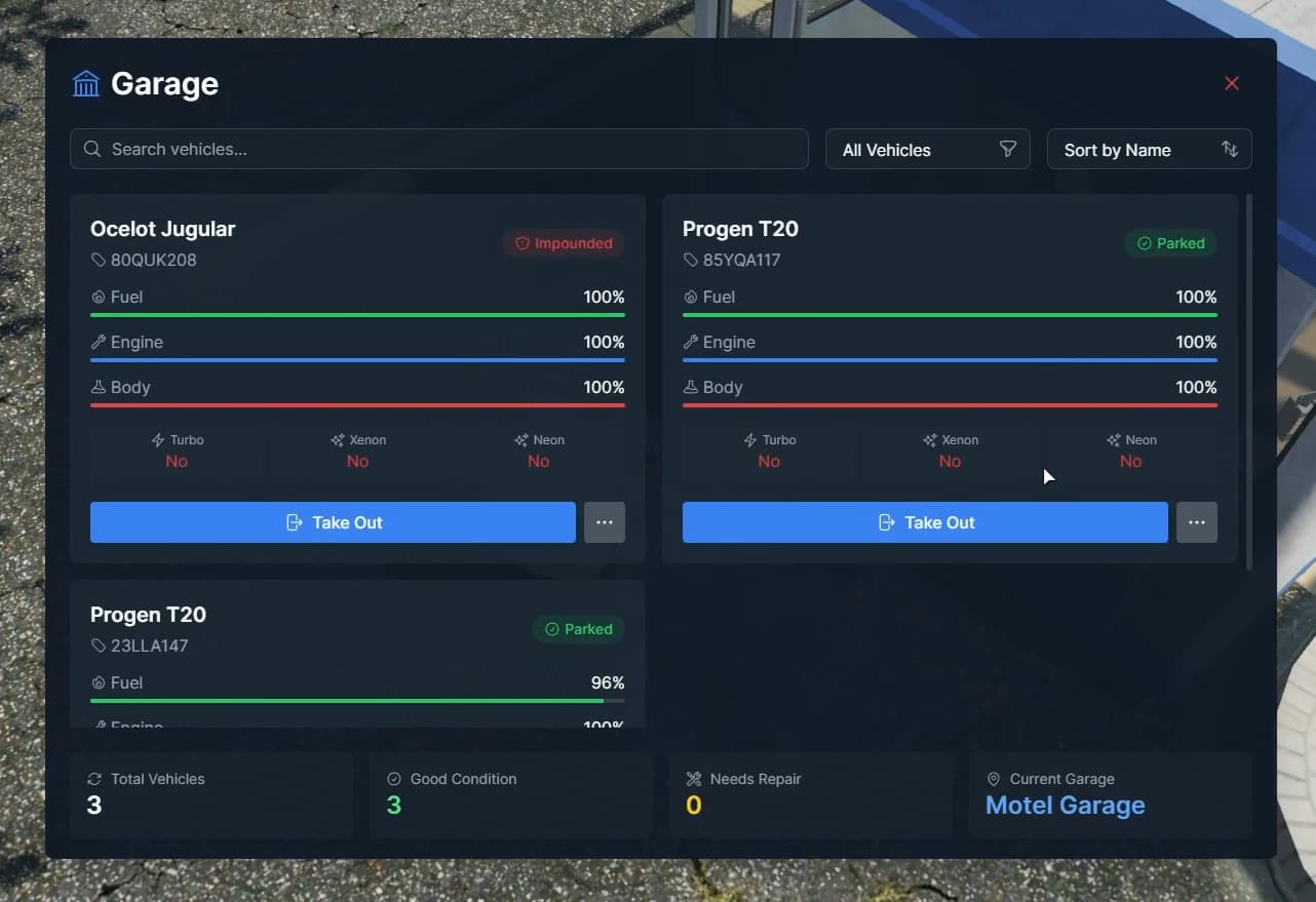 LunaGarage - Advanced Garage System - FiveM Releases - Cfx.re Community