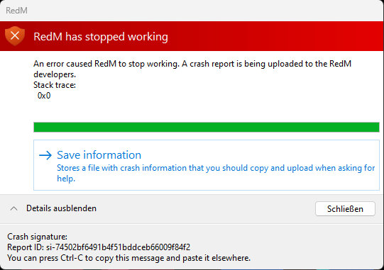 RedM Crashes since RDR2 update on Steam - RedM Client Support - Cfx.re ...