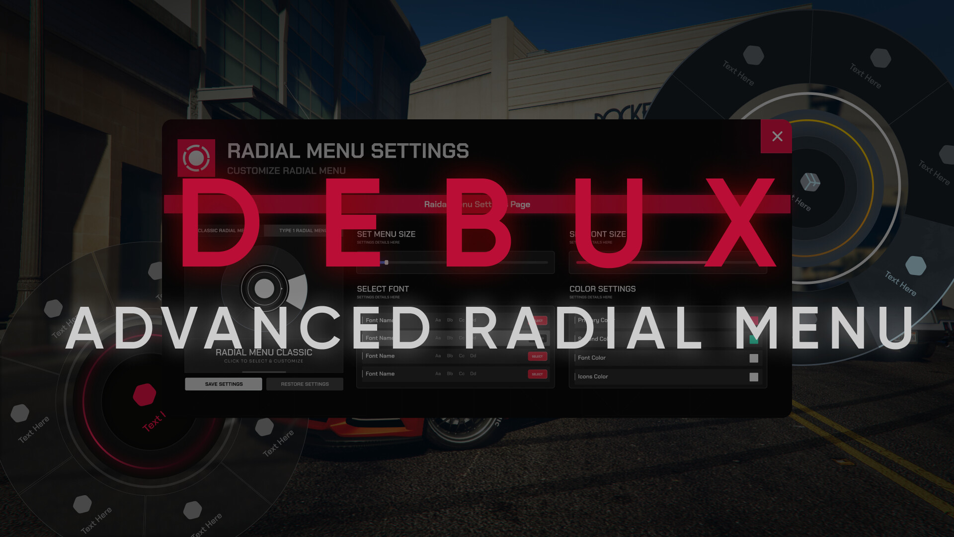 Esxqb Advanced Radial Menu 2 Styles Full Customizable Fivem Releases Cfxre Community