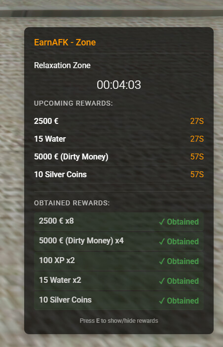 EarnAFK - The Ultimate Passive Income Script! - FiveM Releases - Cfx.re ...