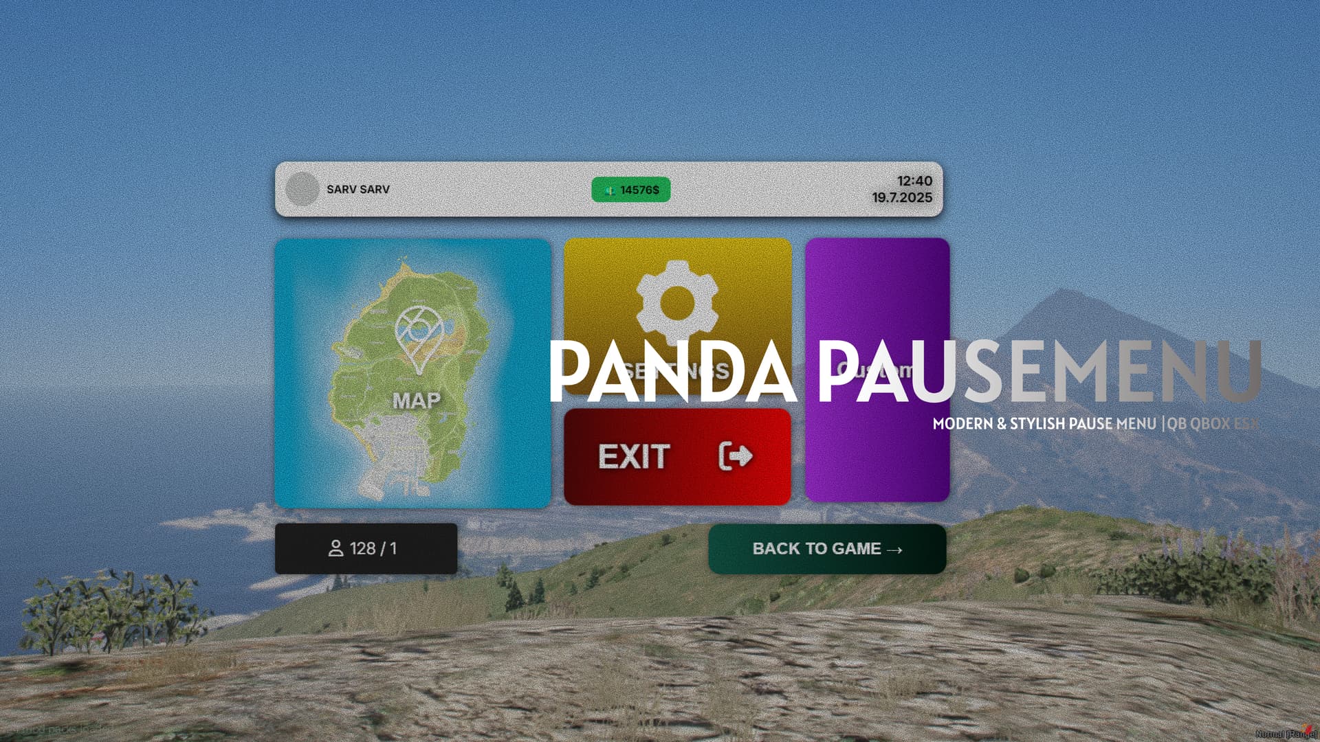 Modern & Stylish Pause Menu | QB-QBOX-ESX - FiveM Releases - Cfx.re ...