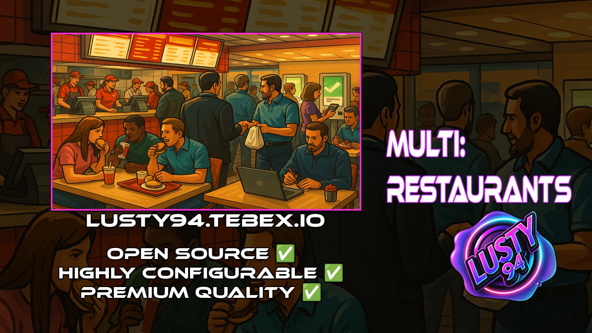 [PAID] [QB] Multi: Restaurants | The Ultimate Food Empire - FiveM Releases - Cfx.re Community