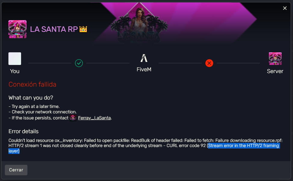 Couldn't load resource ox_inventory on joining a server, can someone ... Couldn't load resource ox_inventory on joining a server, can someone ...