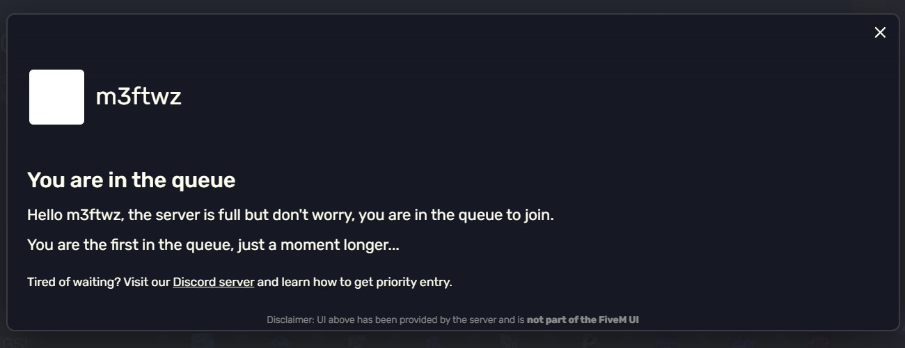 mz_queue: A simple and efficient queue system for FiveM servers with ...