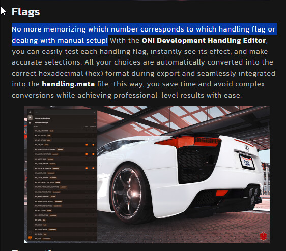 ONI Handling Editor Menu - FiveM Releases - Cfx.re Community