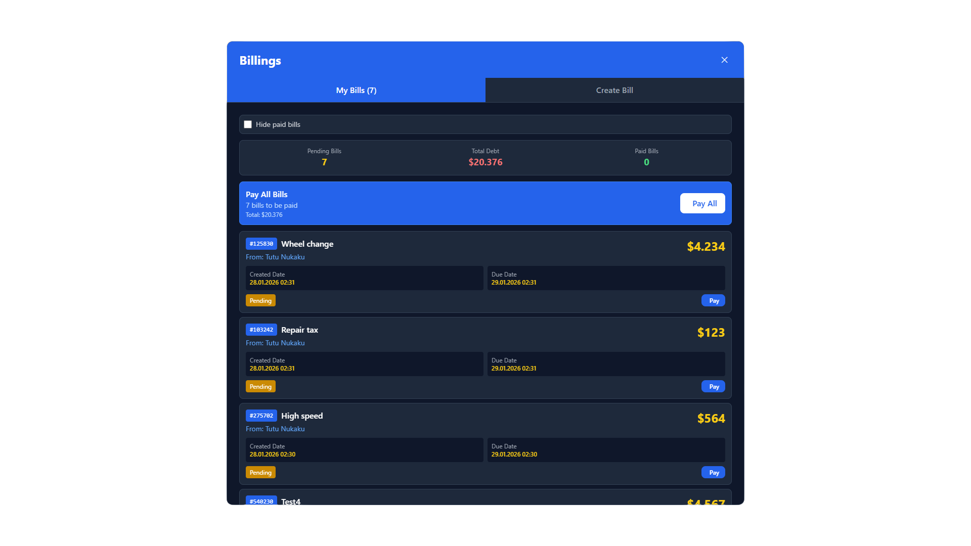 [Free] High Studios Billing Script [QBcore/QBX] - FiveM Releases - Cfx ...