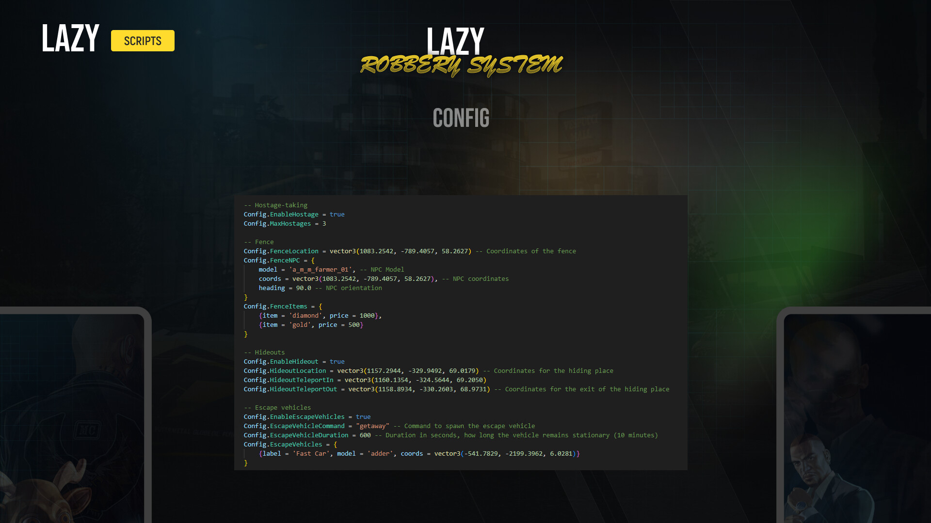 [ESX] Lazy Robbery System [2.99€] - Releases - Cfx.re Community