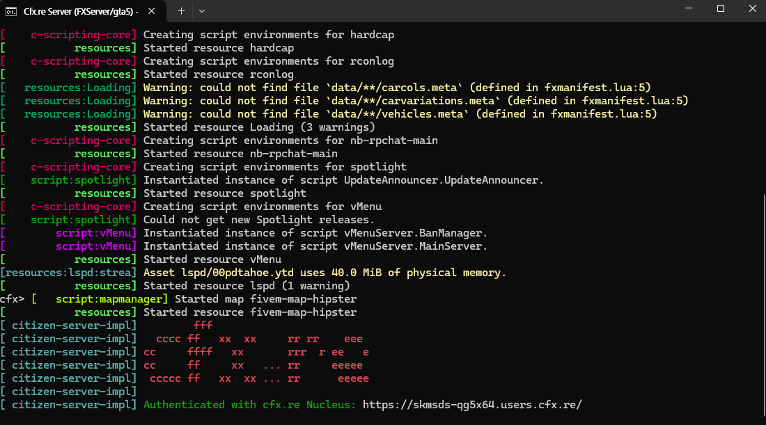 Vehicles to the server errors - Resource Support - Cfx.re Community