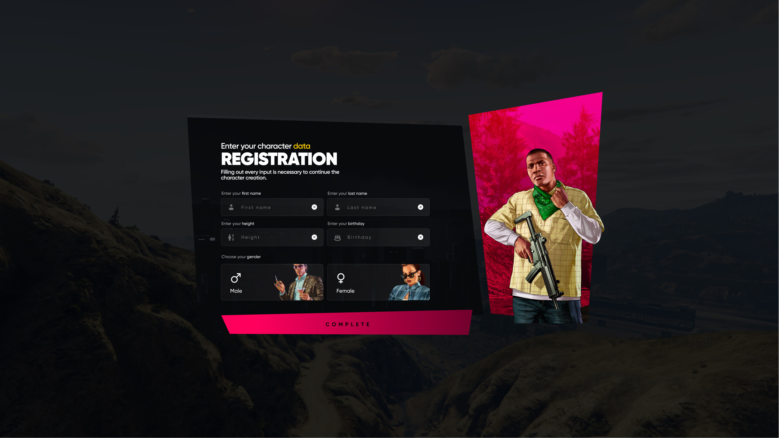 Identity / Register - FiveM Releases - Cfx.re Community