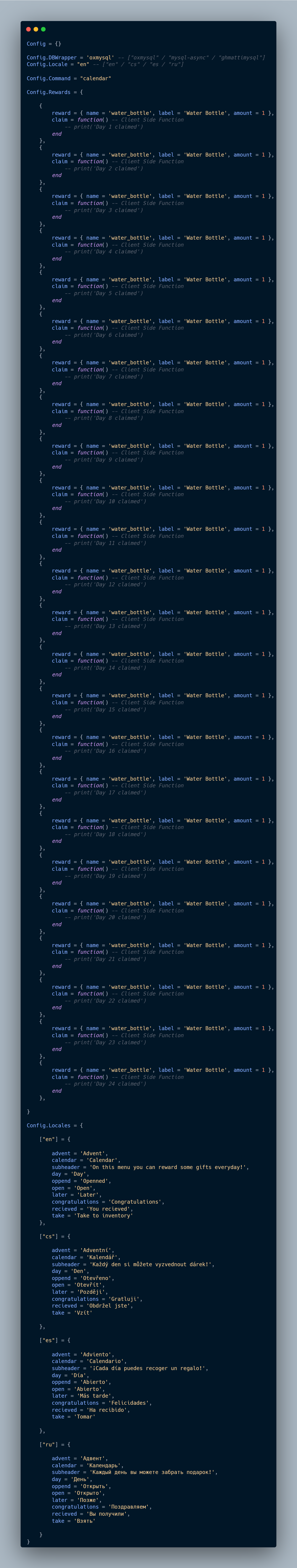 [PAID ][ESX/QB] Advent Calendar - FiveM Search