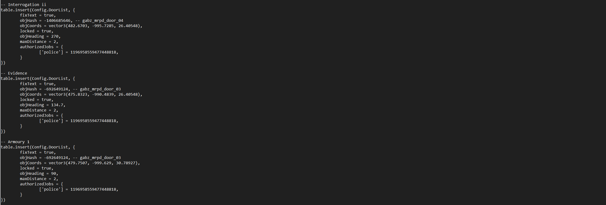 Need Help With Gabz Doorlock and ox-doorlock - Resource Support - Cfx ...