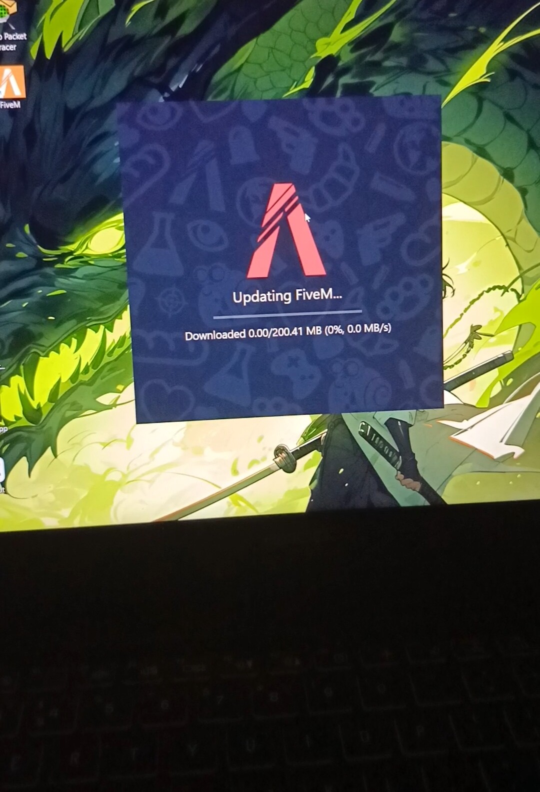 i can't log into FiveM and suddenly quit while updating before ...