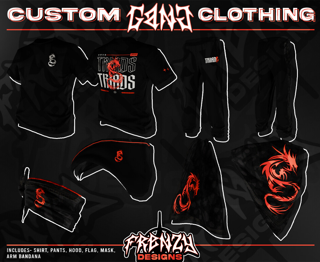 [PAID] Lore Gang Clothing Packs. Traids, Vagos, Ballas & GSF - FiveM ...