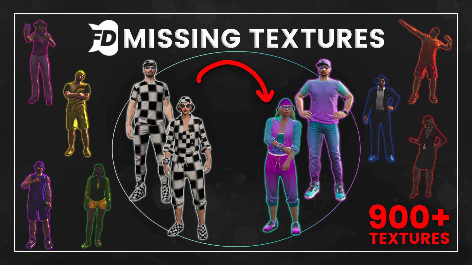 [FREE] Missing/Checkerboard Texture Replacements - 900+ Lore-Friendly ...