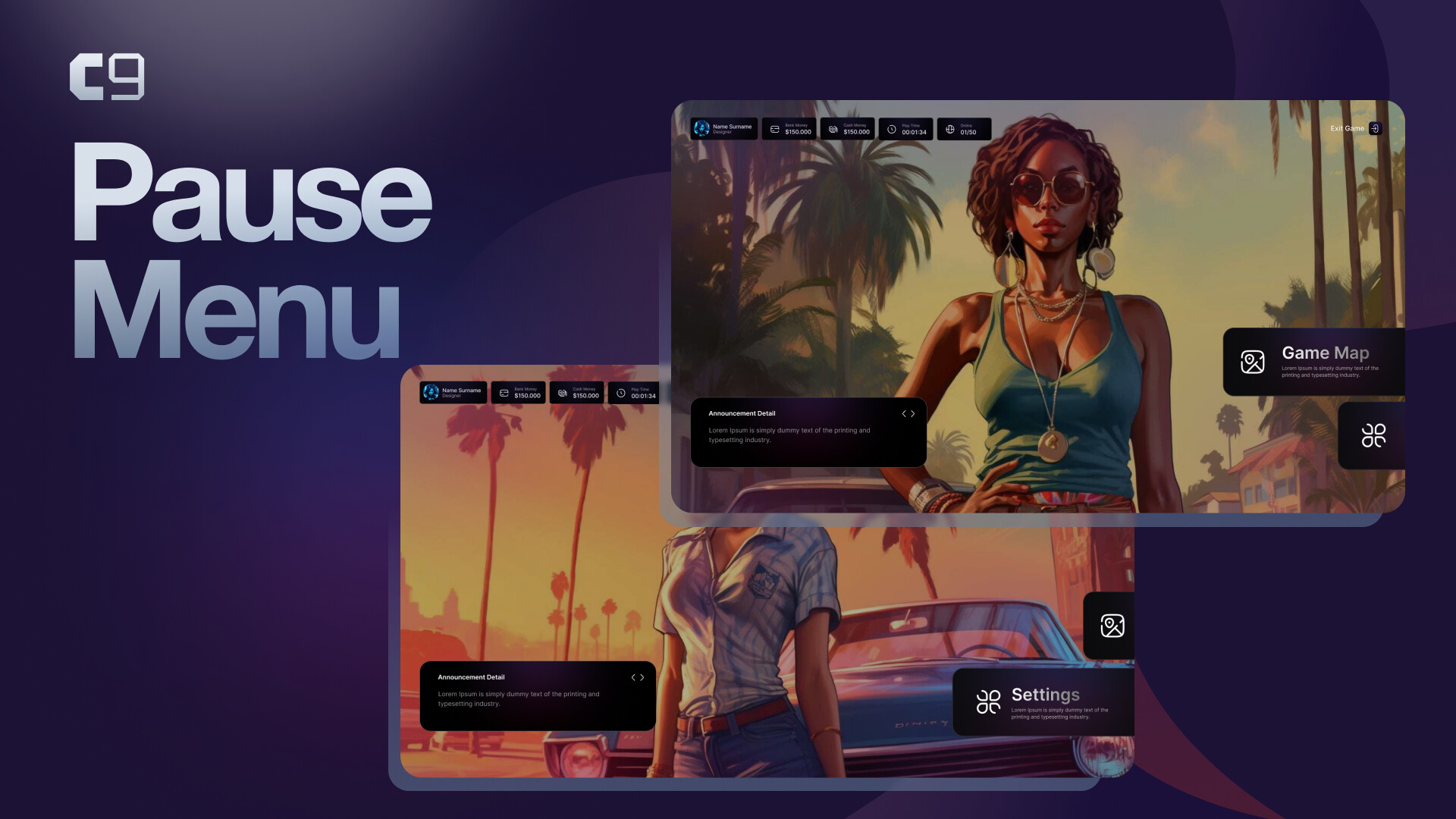[PAID] Code9 - Pause Menu - FiveM Releases - Cfx.re Community