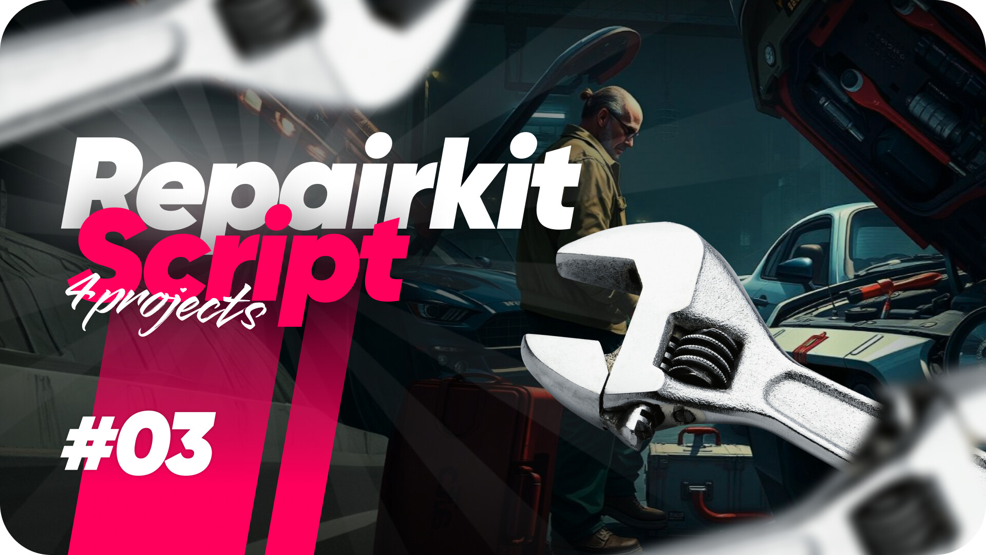 [esx Qb] Repairkit Script Interactive Repairing Minigame Fivem