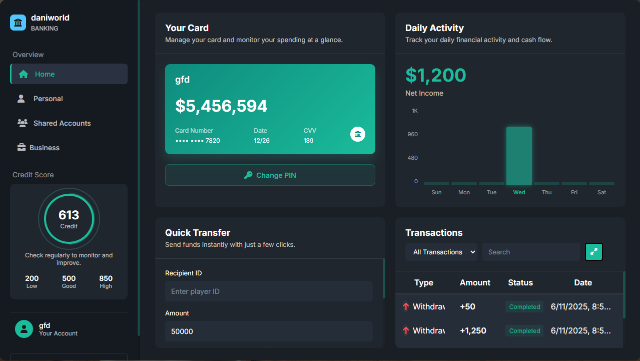 [QBCore] - Advanced Banking System (V2) - FiveM Releases - Cfx.re Community