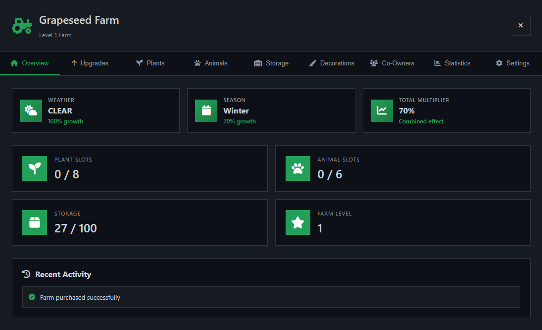 [PAID] Advanced Farming Simulato | QBCore, QBox, ESX - FiveM Releases ...