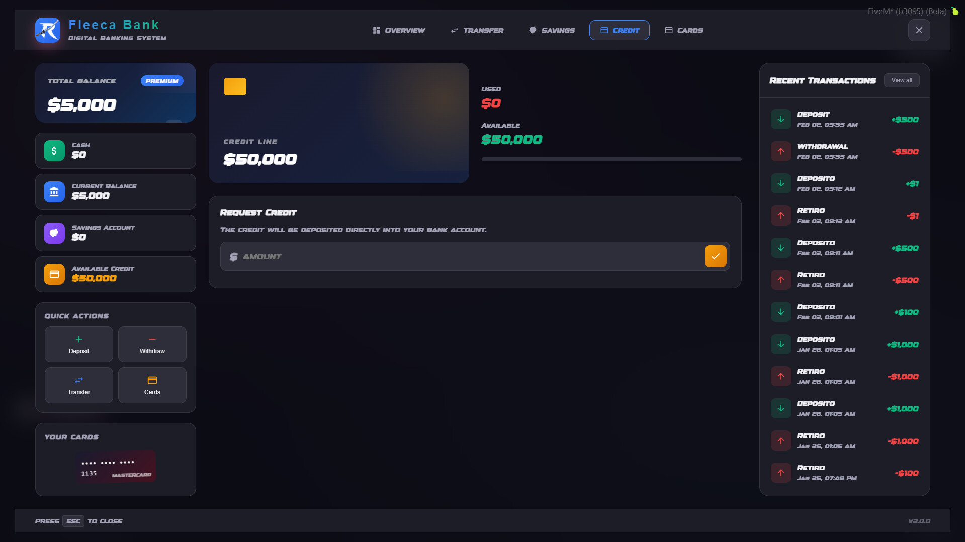 [QBCore, ESX & QBox] Rarx Banking - FiveM Releases - Cfx.re Community