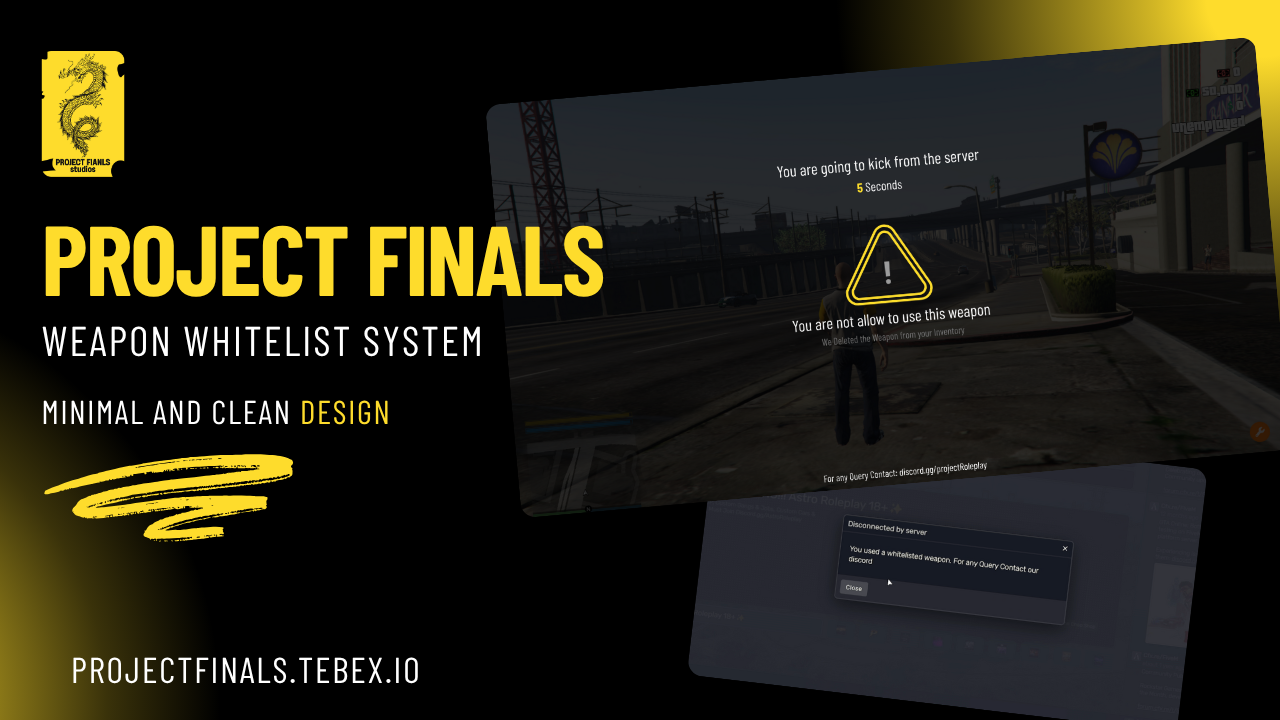 Weapon whitelist system [QBCore | Qbox | ESX] - FiveM Releases - Cfx.re ...