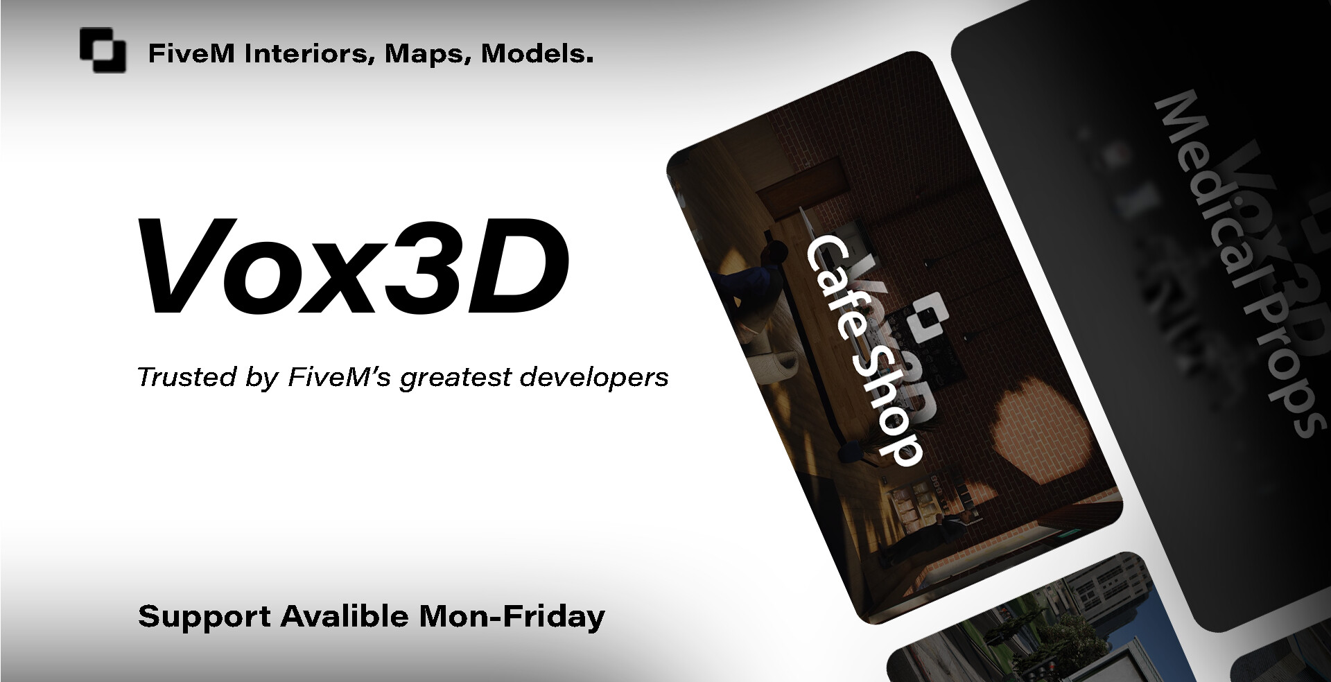 Vox3D | 3D Modeling | MLO's | PROPS | MAPS | FREE RELEASES - Server Bazaar - Cfx.re Community