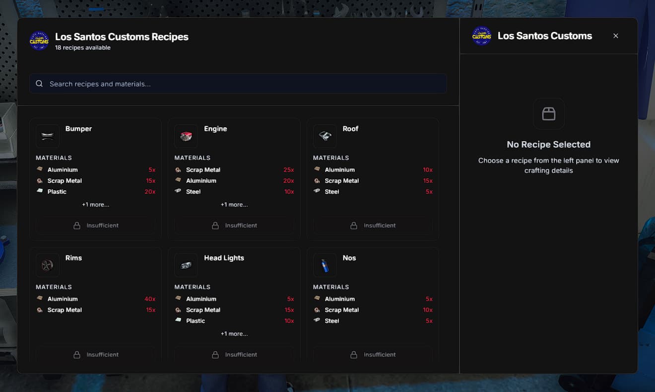 [QB / QBOX / ESX ] ADVANCED CRAFTING SCRIPT - FiveM Releases - Cfx.re ...