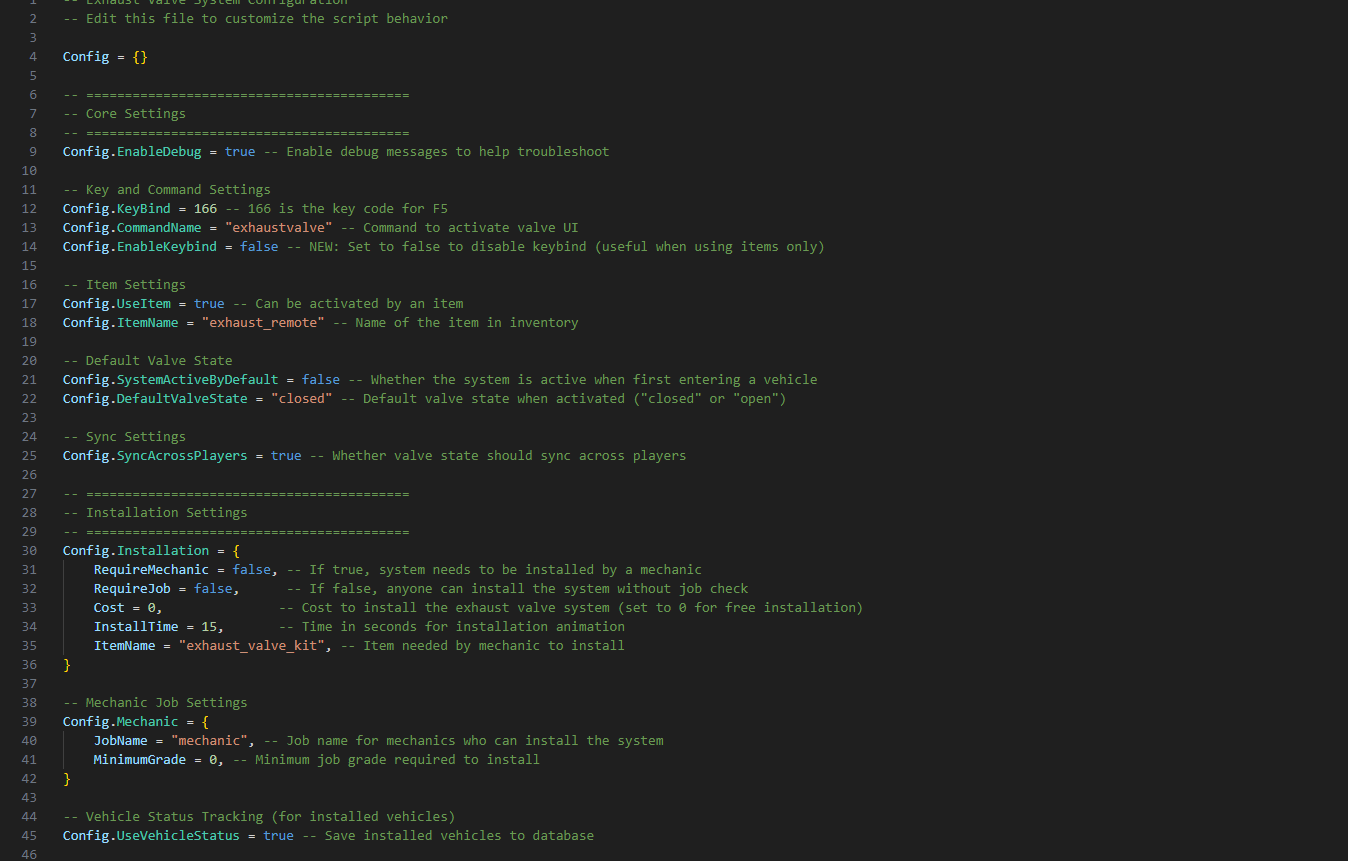CC Exhaust Valve Script (All Frameworks Compatible) - FiveM Releases - Cfx.re Community