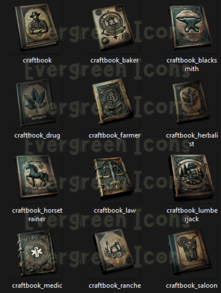 [12] Craft Book Icons - RedM Releases - Cfx.re Community