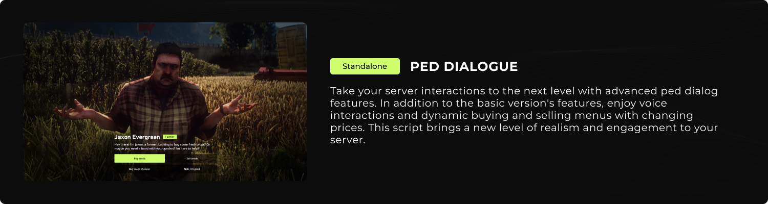 Ped Dialogue | Standalone - FiveM Releases - Cfx.re Community