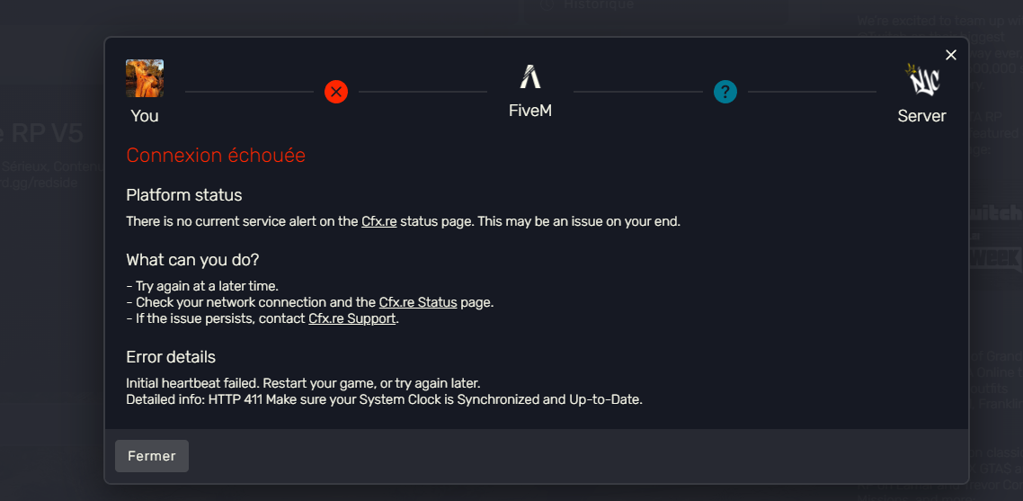 Problem connexion cfx - FiveM Client Support - Cfx.re Community