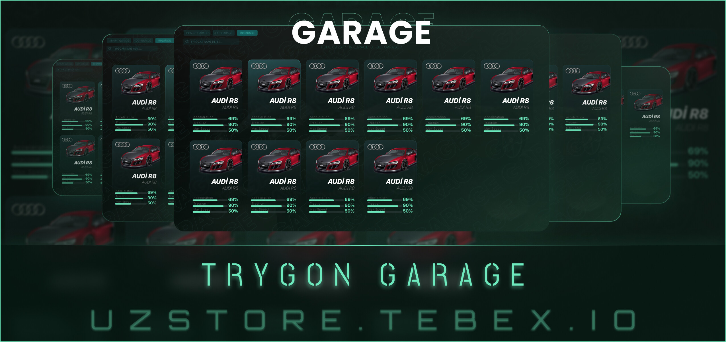 [QBCore - ESX] Trygon Garage | Advanced Garage System | Advanced Spawn ...