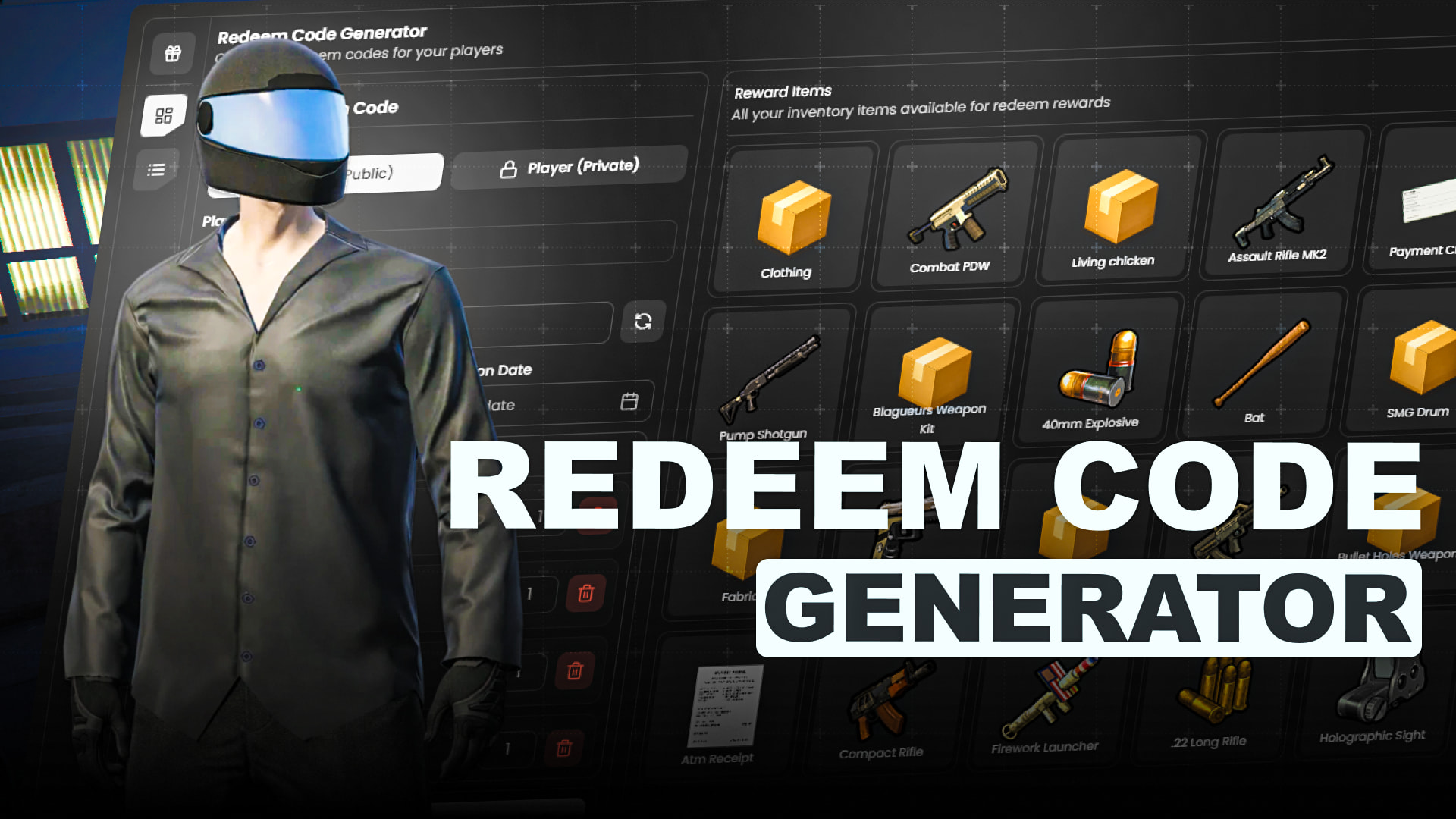 Advanced Redeem Code System V2 - FiveM Releases - Cfx.re Community
