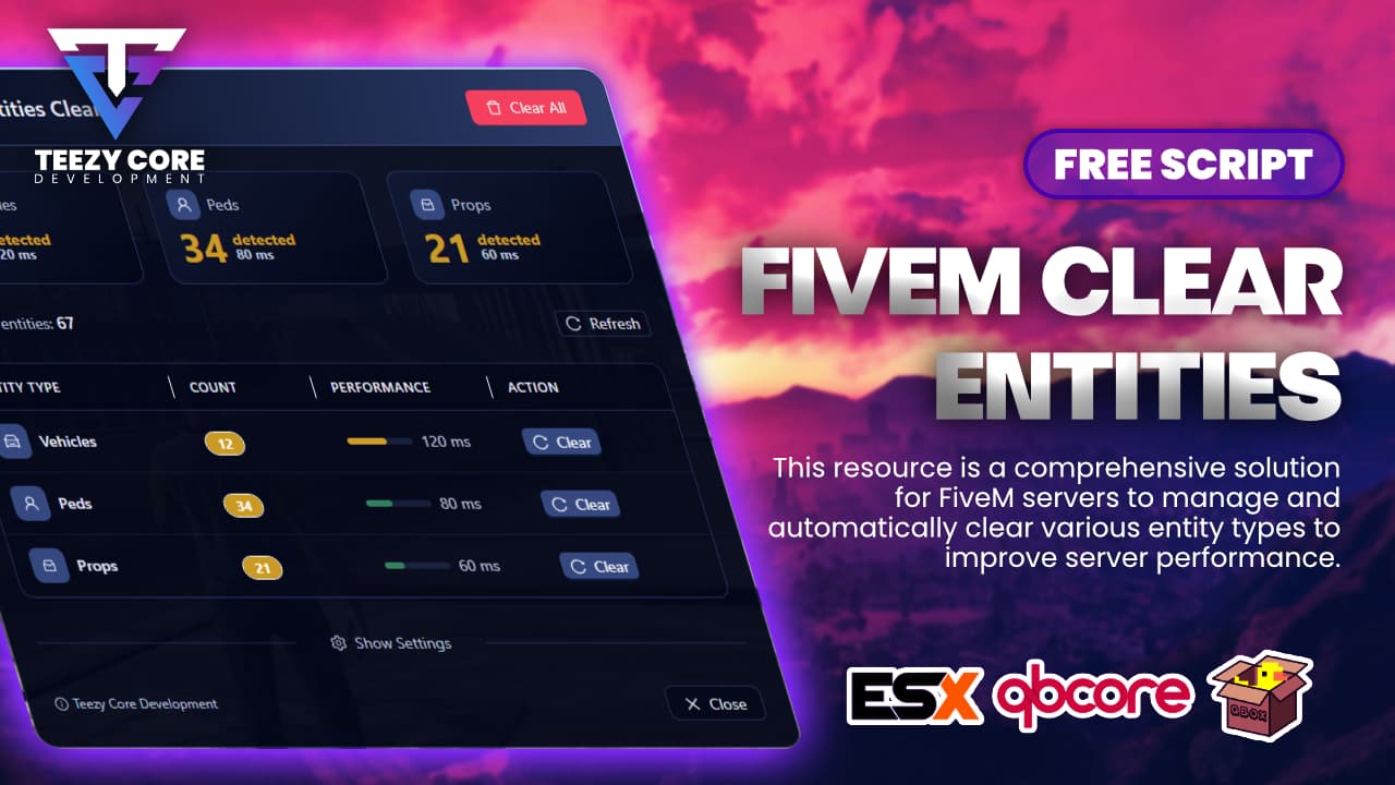 [standalone][free] fivem clear entities - FiveM Releases - Cfx.re Community