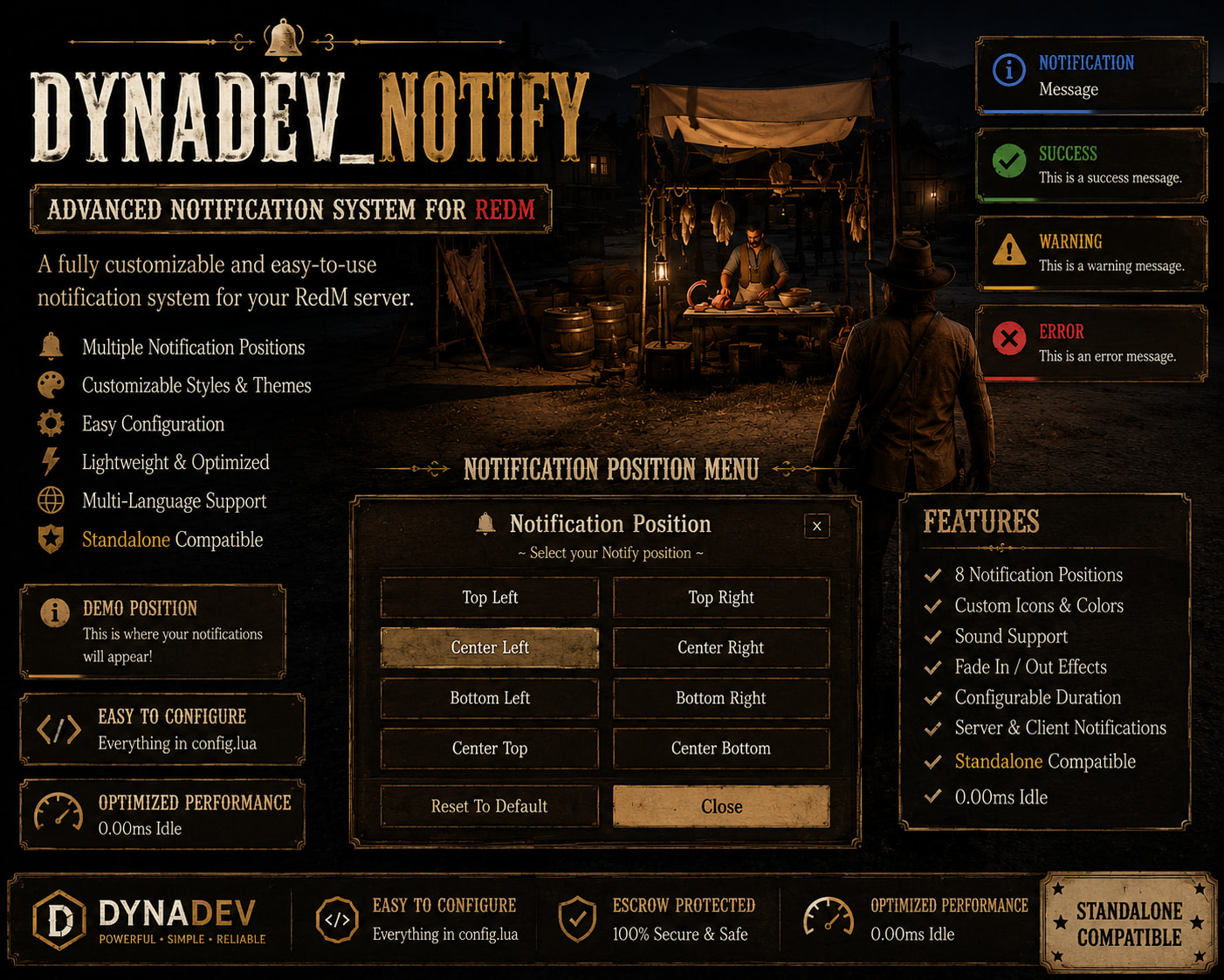 DynaDev Notification System Premium RedM Notifications - RedM Releases ...