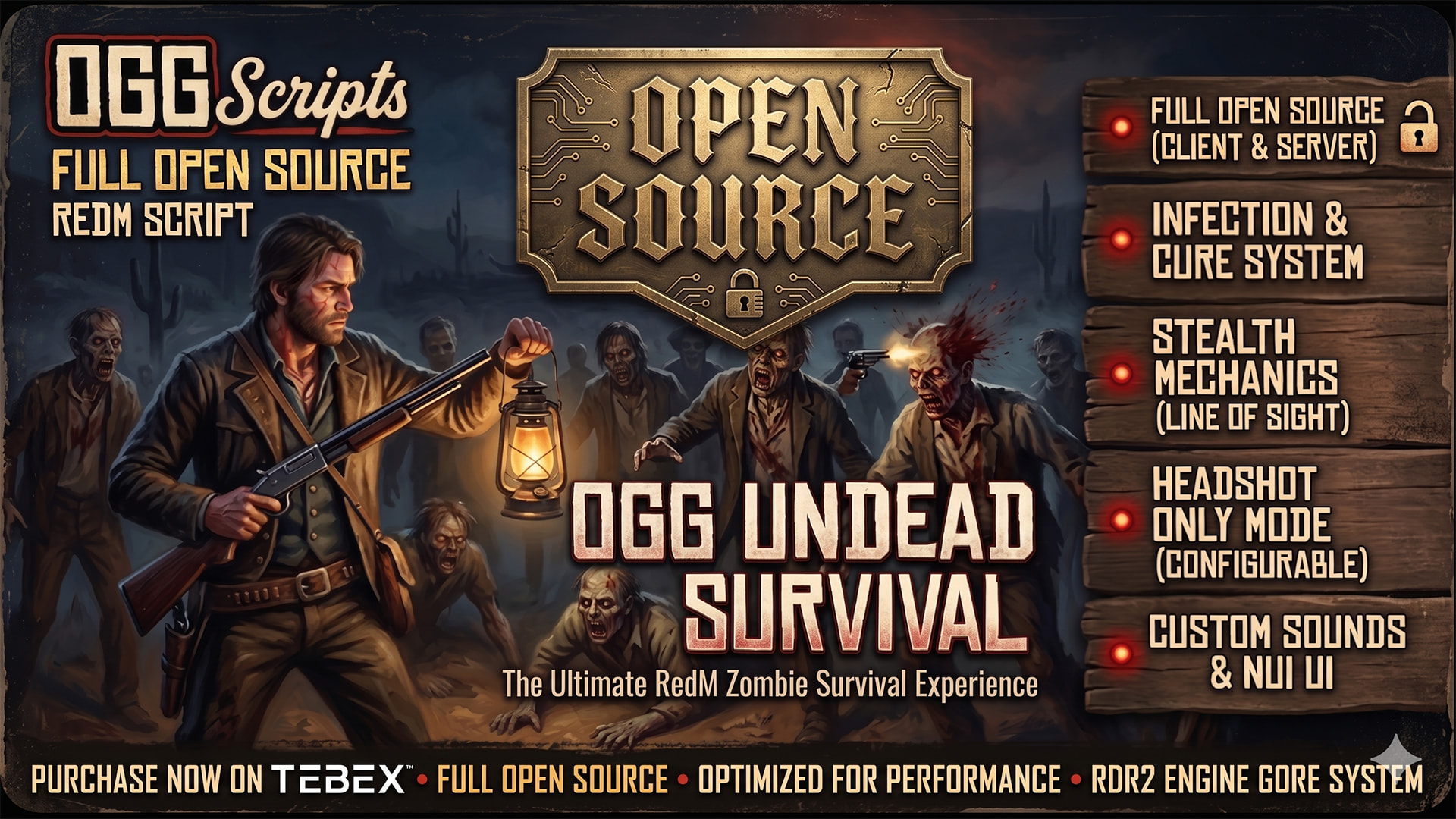 [PAID] [RedM] OGG Undead Survival | FULL OPEN SOURCE | Dynamic Zombies ...