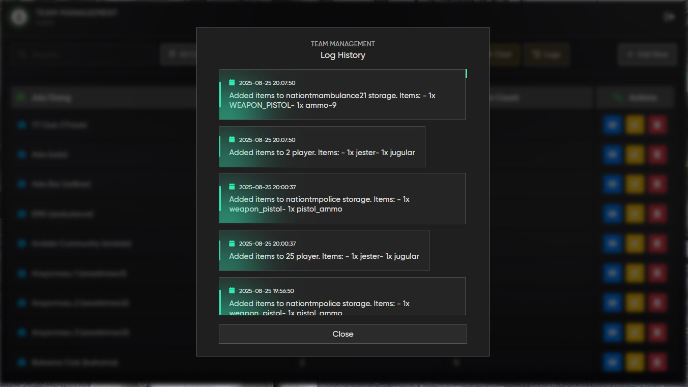 Fivem Team Management - Advanced Job/Gang/Stash Management | Easy Team ...