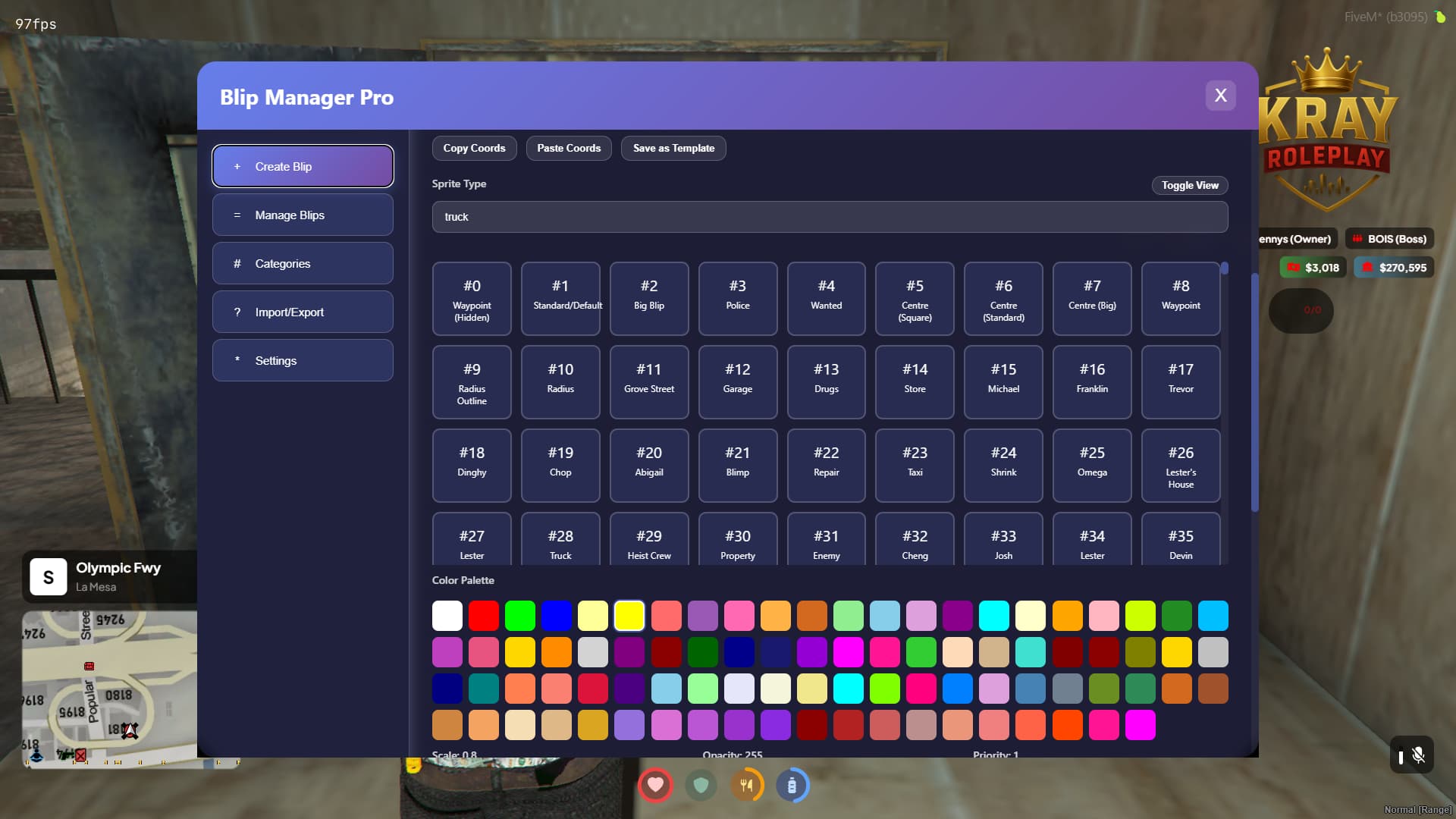 Kray Scripts - Blip Manager Pro - FiveM Releases - Cfx.re Community