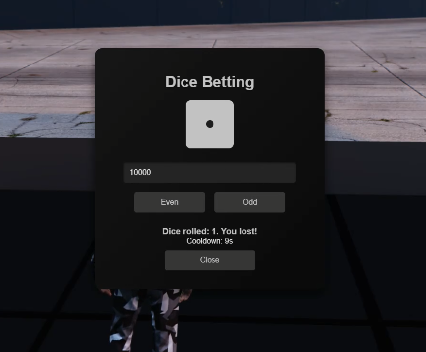 Ksp-DiceBetting QB Core UI based Dice Bet game - FiveM Releases - Cfx.re Community