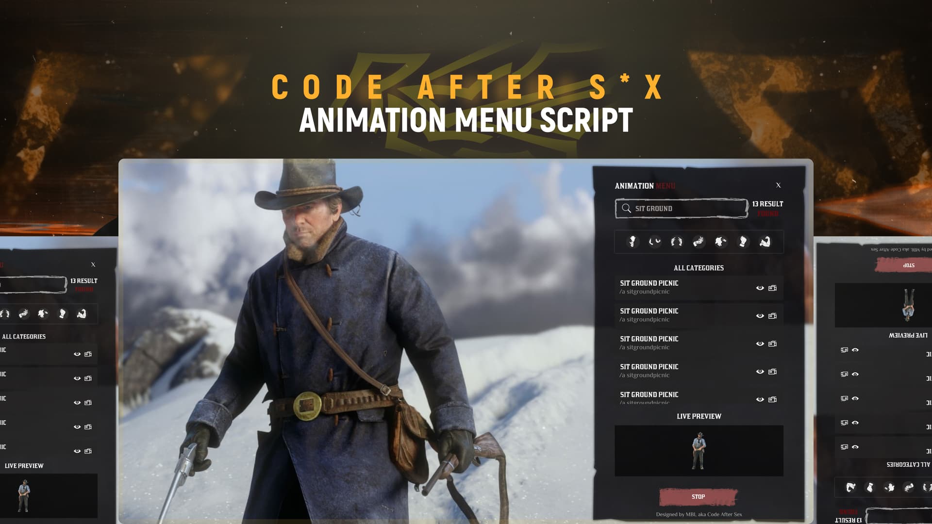 CAS | Ultimate Animation Menu (Gifs, ped clone, With Live Preview) [updated] - RedM Releases ...