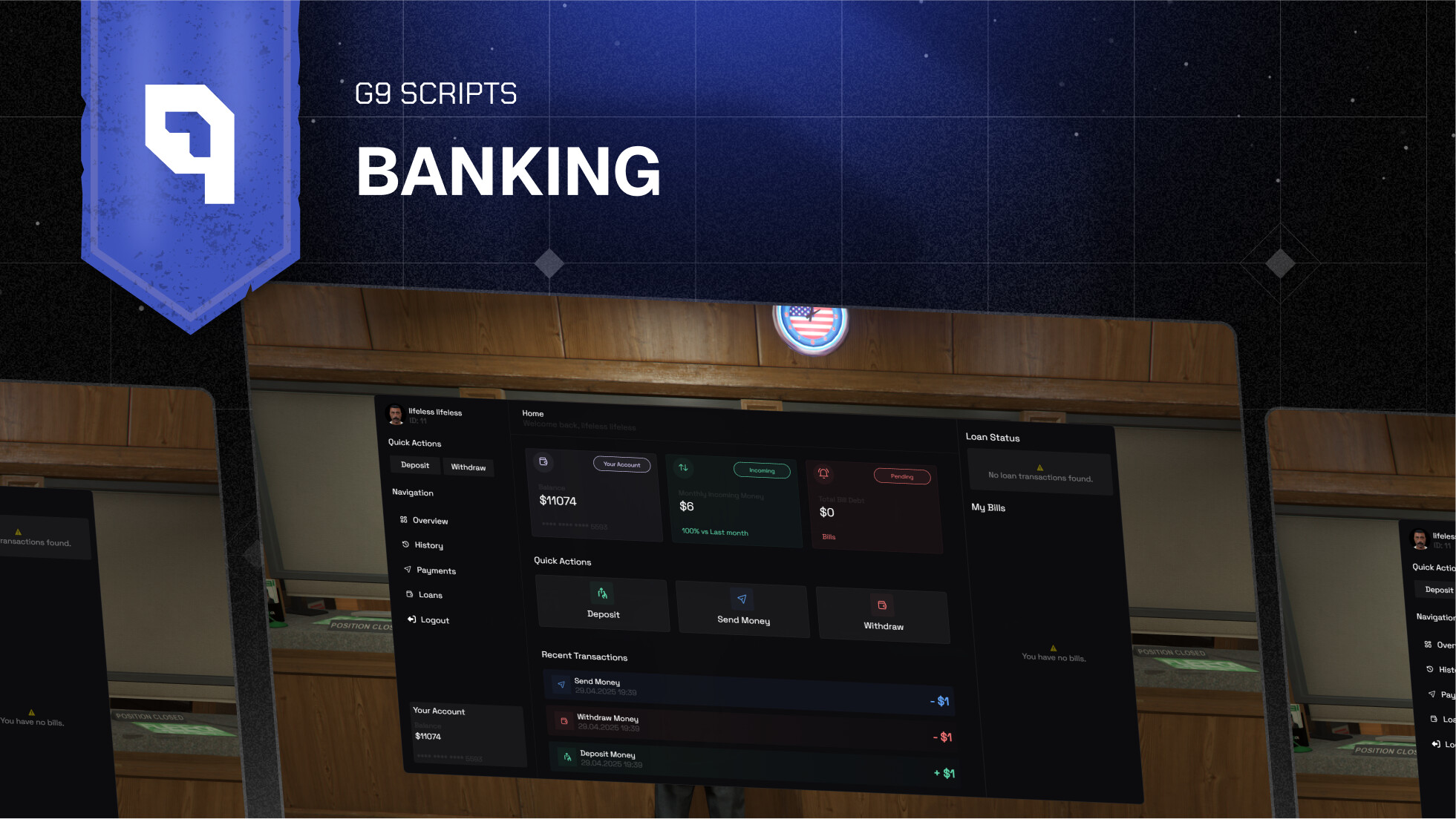 Advanced Banking Script | Loan System, Bill System, Quickly Person... [QB/QBOX/ESX] - FiveM ...